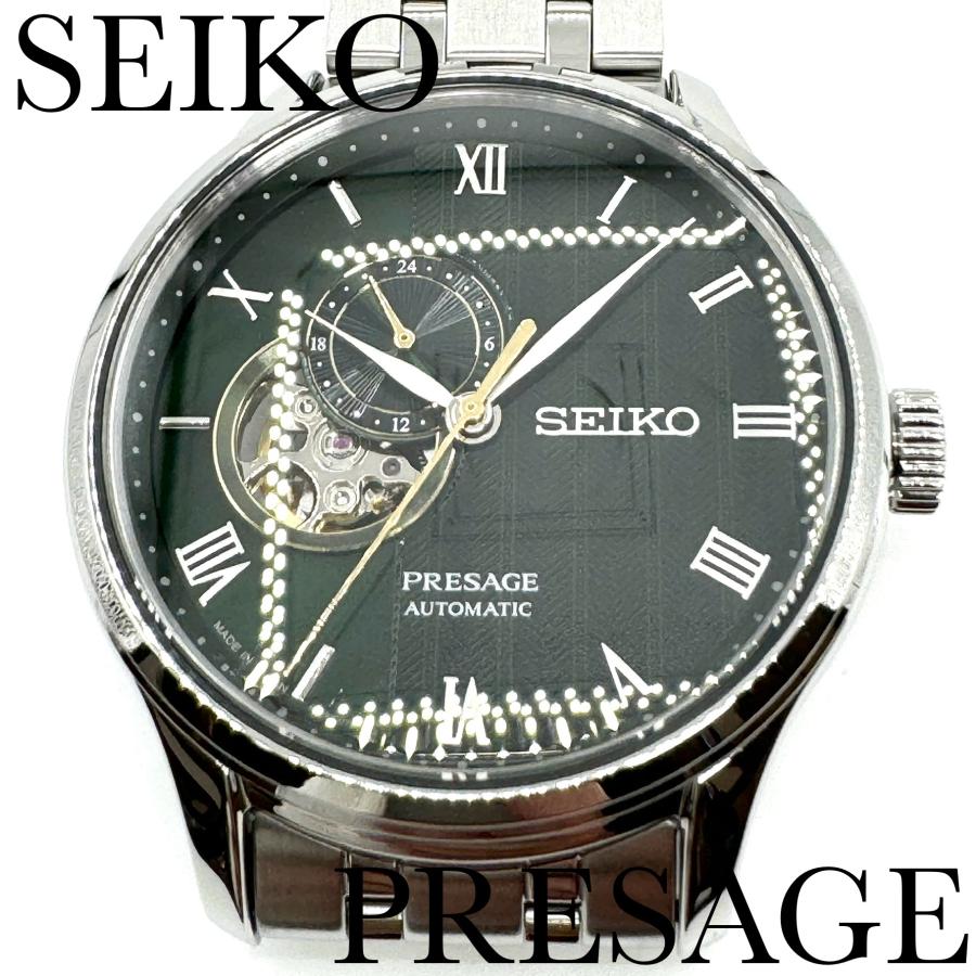Basic Line セイコー 腕時計 プレザージュ SARY237 新品正規品 SEIKO PRESAGE Japanese Garden オープンハート 自動巻き メンズ 送料無料 ...