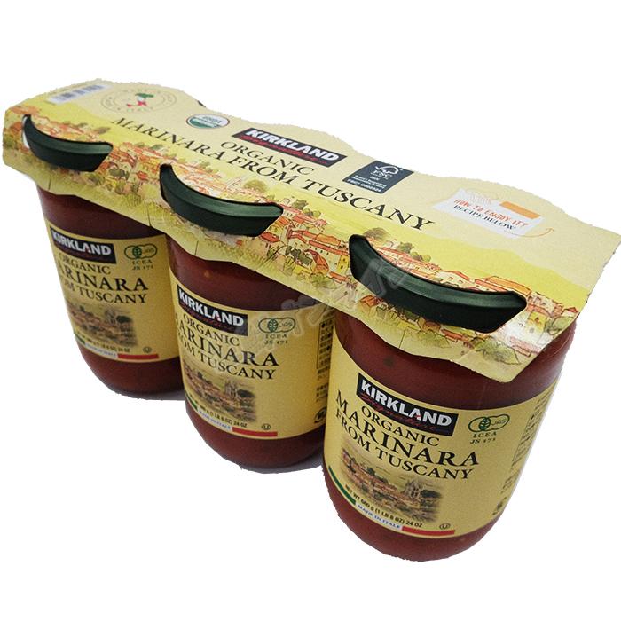 KIRKLAND signature ≪680g×3本セット≫【KIRKLAND】カークランド オーガニック マリナラソース 瓶 トマトソース 有機 マリナラソース【costco コストコ通販 ...