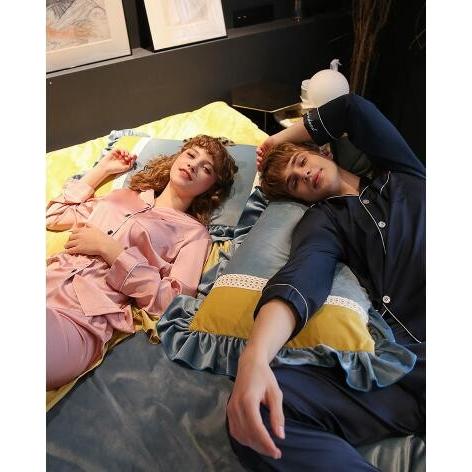 ペアパジャマ シルクパジャマ 上下2セット pm67 :pm67:天使CLOSET - 通販 - Yahoo!ショッピング