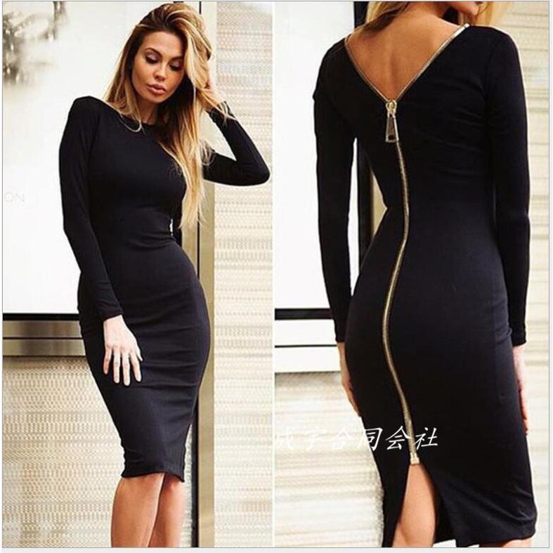ワンピース レディース 欧米 セクシーワンピース 長袖 タイトワンピ