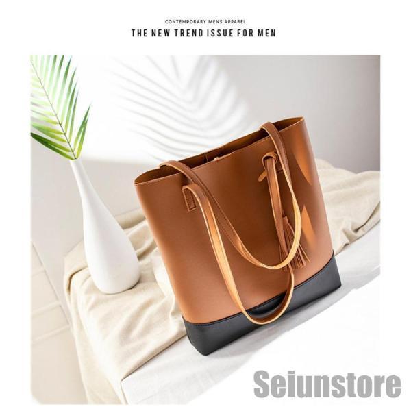 トートバッグ レディース バッグ 鞄 ビジネス 大容量 肩掛け PU A4 タッセル付き 合皮 PUレザー 旅行 大きめ 通勤 通学 : xd-0908djb34 : セイウンストア - 通販 ...