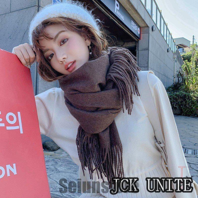 大判マフラー プレゼント ギフト マフラー レディース ひざ掛け ネックウォーマー カジュアル ロング羽織り シンプル 厚手 : セイウンストア - 通販 - Yahoo!ショッピング