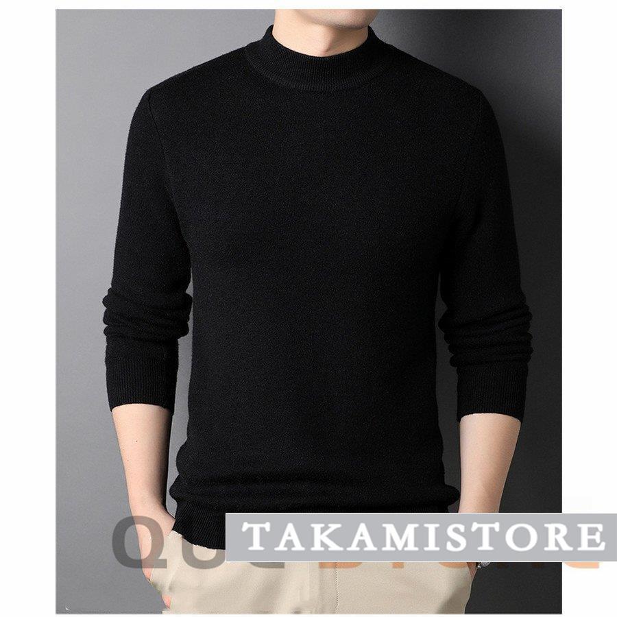 セーター メンズ ニット モックネック 薄手 無地 ビジネス 長袖セーター トップス ユニセックス おしゃれ 秋冬 : zh230511-a1002 : セイウンストア - 通販 ...