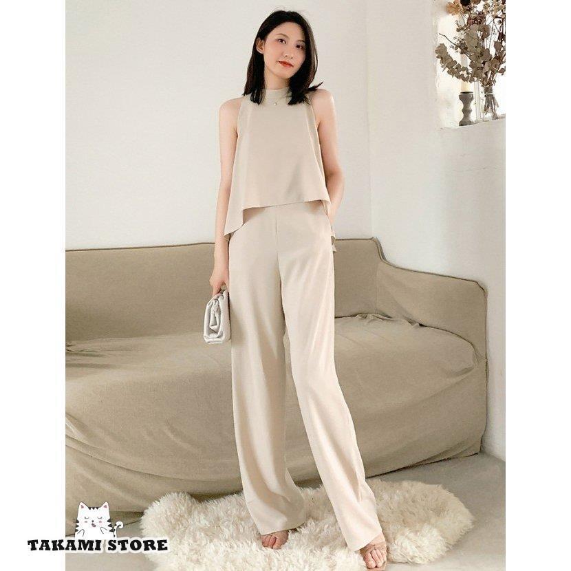 かっこいい パンツドレス パーティードレス レディース 韓国 結婚式 お呼ばれドレス パンツ オールインワン ジャンプスーツ ノースリーブ 黒 白 :zh230511-a1030:セイウン ...