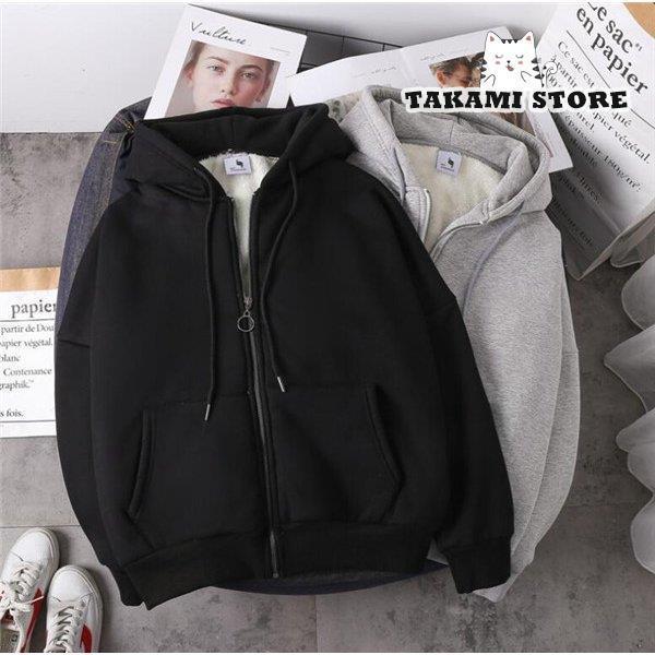 パーカー スウェット レディース ジップアップ トップス 裏起毛 ワイド 長袖 暖かい カジュアル ゆったり トレーナー 大きい アウター フード付き : zh230511-a249 ...