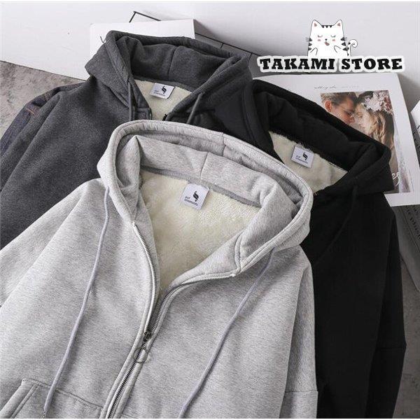 パーカー スウェット レディース ジップアップ トップス 裏起毛 ワイド 長袖 暖かい カジュアル ゆったり トレーナー 大きい アウター フード付き : zh230511-a249 ...