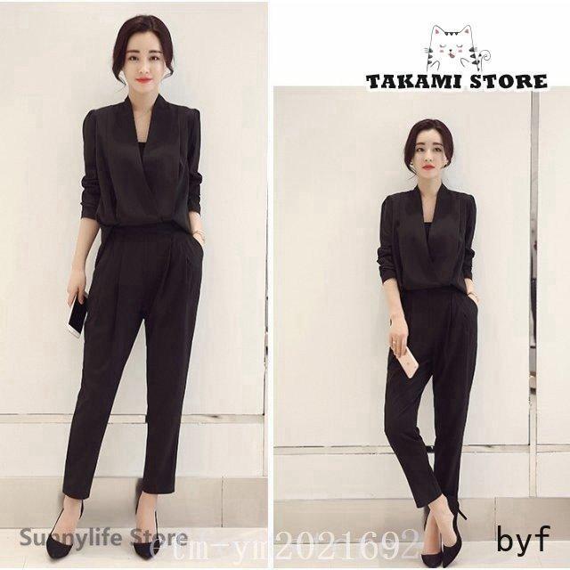 かっこいいパンツドレス袖ありセットアップパーティードレス結婚式お呼ばれドレス服装20代30代40代大きいサイズ長袖黒赤 : zh230511-a359 : セイウンストア - 通販 ...