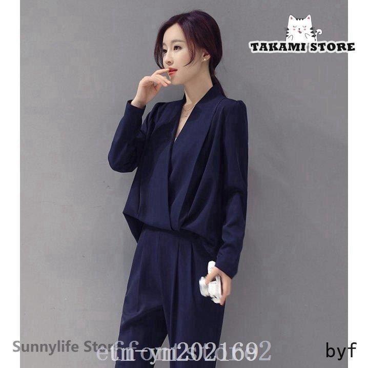 かっこいいパンツドレス袖ありセットアップパーティードレス結婚式お呼ばれドレス服装20代30代40代大きいサイズ長袖黒赤 : zh230511-a359 : セイウンストア - 通販 ...