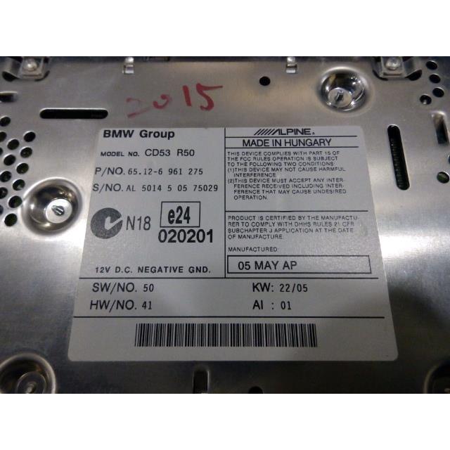 BMW ミニ クーパーS R53 GH-RE16 オーディオ/デッキ W11B16A CD53-R50 6512-6961275 142015 ...