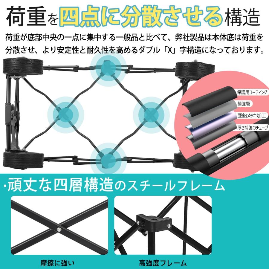 Sekey キャリーカート ワゴン 後部開閉式 長物対応 大容量185L Sekey キャリーカート ワゴン 後部開閉式 長物対応 大容量185L