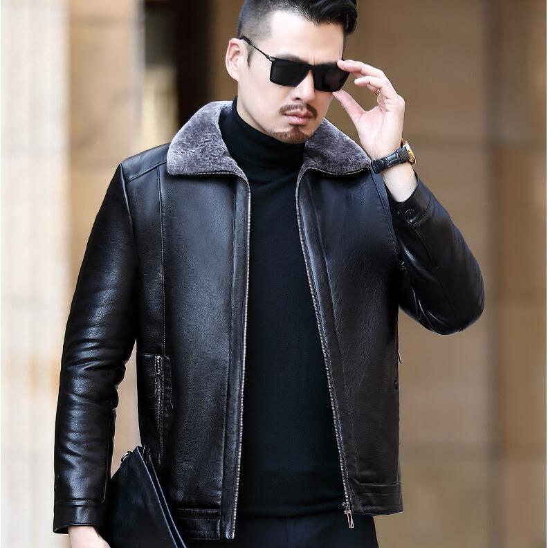 本革 革ジャン レザージャケット メンズ 冬 裏起毛 ビジネス