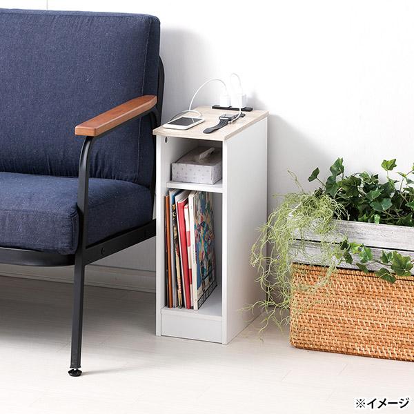 武田コーポレーション 即日出荷 ヴィンテージ調 サイドテーブル スリム(オープン) H0-VSSO20OAK ホワイト : セキチューヤフー店 - 通販 - Yahoo!ショッピング