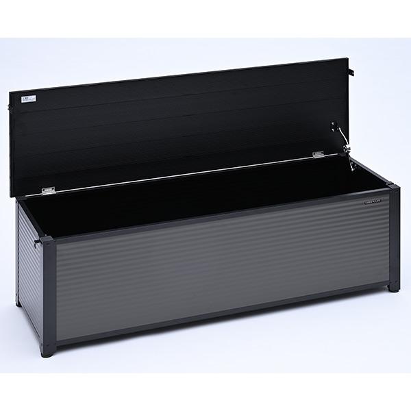 直送 日時指定不可 グリーンライフ アルミベンチストッカー144 ブラック/アッシュグレー ABS-144P(BK/AGY) 屋外収納 物置 沖縄・離島配送不可 : 4971715444617 ...