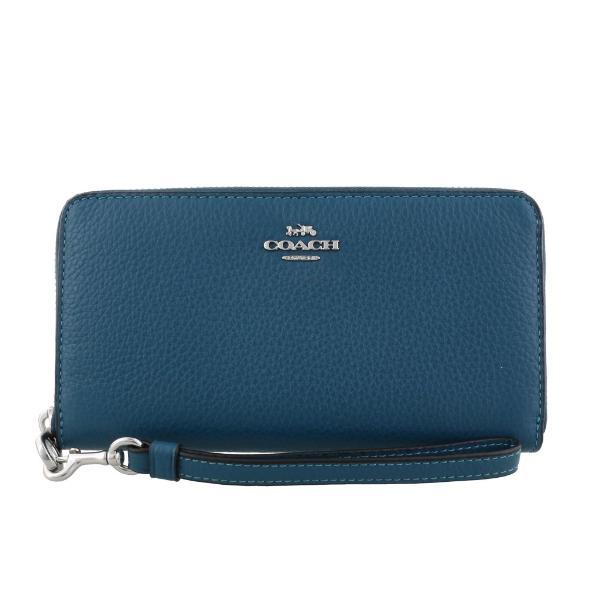 COACH コーチ アウトレット 長財布 レディース ディープターコイズ C4451 SVMVT : GINZA LoveLove - 通販 ...
