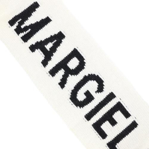 メゾン マルジェラ MM6 MAISON MARGIELA マフラー メンズ レディース ホワイト M60278 MM074 M6101 ...