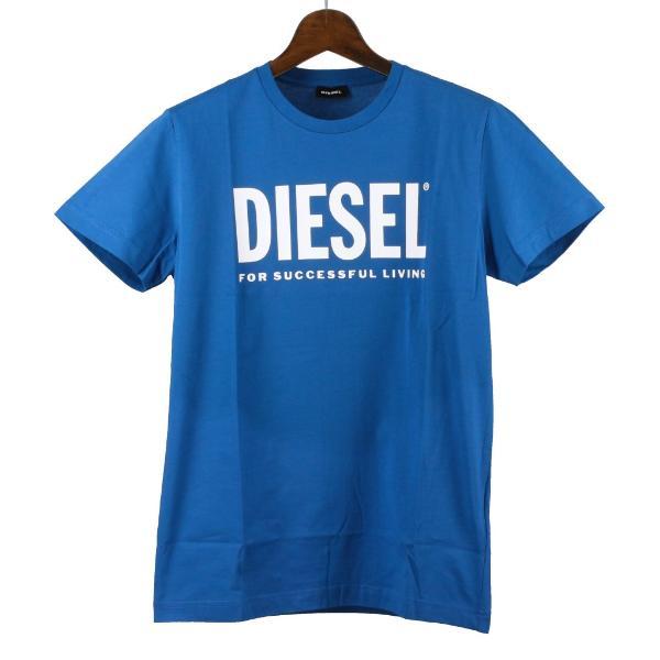 DIESEL ディーゼル Tシャツ メンズ T-DIEGOS-LOGO Sサイズ ブルー SXED-0AAXJ 811 BU : GINZA ...