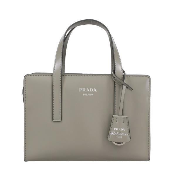 PRADA プラダ ハンドバッグ レディース SPAZZOLATO グレー 1BA357 V OOO ZO6 F03HH MARMO N : GINZA LoveLove - 通販 ...