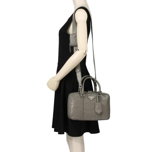 PRADA プラダ ハンドバッグ ショルダー レディース グレー 1BB092 V T2O UVL F0480 ARDESIA : GINZA LoveLove - 通販 - Yahoo!ショッピング