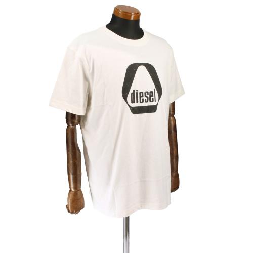 DIESEL ディーゼル Tシャツ メンズ T DIEGER G10 Mサイズ ホワイト A09674 0CATM 141 IVORY ...