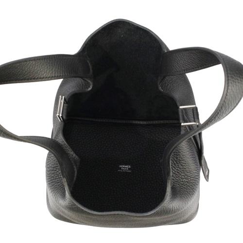 HERMES（エルメス） ピコタン・ロック18 ブラック トリヨンクレマンス シルバー金具 W刻印 HERMES Picotin PM : GINZA LoveLove - 通販 ...