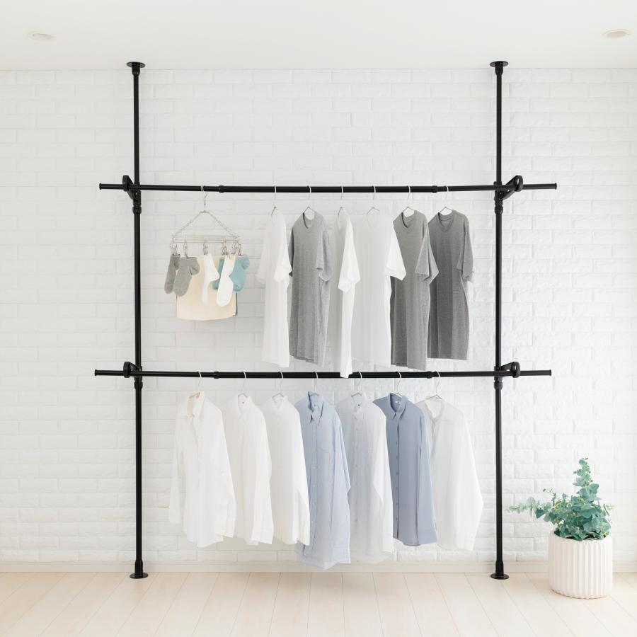 セキスイ つっぱり式ダブルポール TWP-BK 高さ200〜275cm : セキスイ Online-Shop Yahoo!店 - 通販 - Yahoo!ショッピング