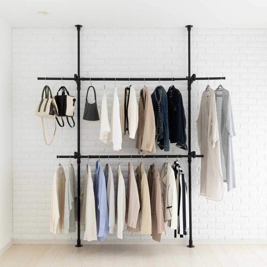 セキスイ つっぱり式ダブルポール TWP-BK 高さ200〜275cm : セキスイ Online-Shop Yahoo!店 - 通販 - Yahoo!ショッピング