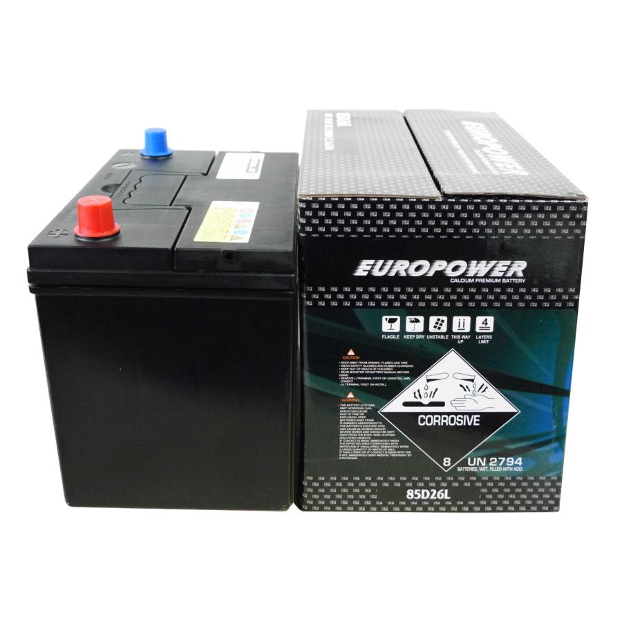 劣化防止パルス付 【 85D26L】国産車バッテリー ユーロパワー サイズ縦260*横170*高200 総高220 : SEKIYA 2020プラグイン - 通販 - Yahoo!ショッピング