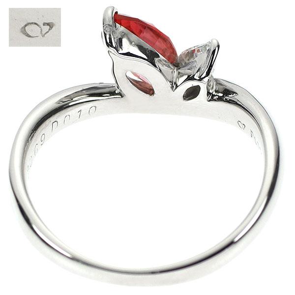 クレサンベール Pt950 再結晶 パパラチア サファイア ダイヤモンド リング 0.69ct D0.10ct 新入荷 出品1週目 SELBY : SELBY - 通販 - Yahoo!ショッピング