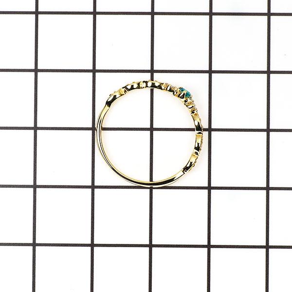 K18YG パライバトルマリン ダイヤモンド リング 0.05ct D0.05ct 新入荷 出品1週目 SELBY : SELBY - 通販 - Yahoo!ショッピング