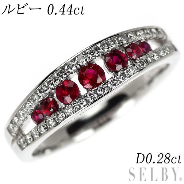 Pt900 ルビー ダイヤモンド リング 0.44ct D0.28ct 新入荷 出品1週目 SELBY : SELBY - 通販 - Yahoo!ショッピング