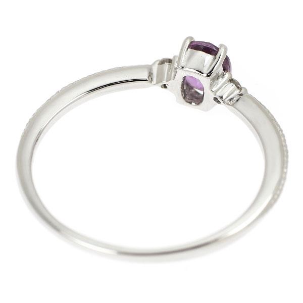 Pt900 非加熱 パープルピンクサファイア ダイヤモンド リング 0.49ct D0.03ct 新入荷 出品1週目 SELBY : SELBY - 通販 - Yahoo!ショッピング