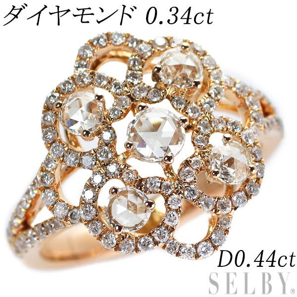 K18PG ローズカット ダイヤモンド リング 0.34ct D0.44ct 新入荷 出品1週目 SELBY : SELBY - 通販 - Yahoo!ショッピング