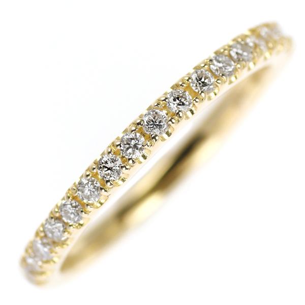 K18YG ダイヤモンド リング 0.20ct ハーフエタニティ SELBY : SELBY - 通販 - Yahoo!ショッピング