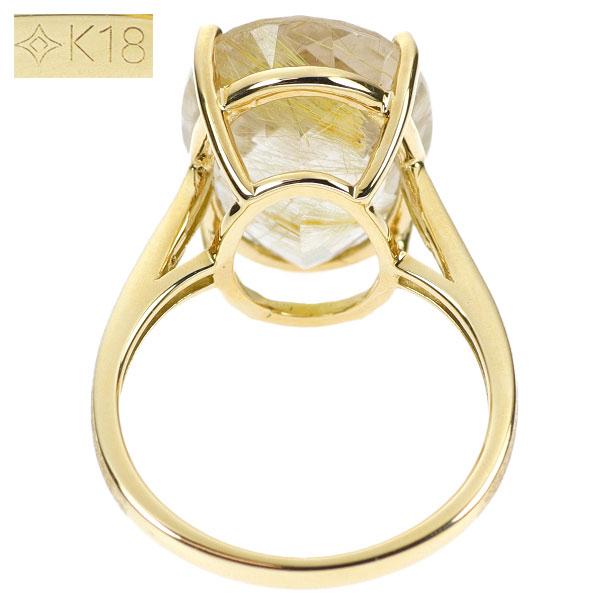 GSTV K18YG ルチル クオーツ リング 12.00ct 新入荷 出品1週目 SELBY : SELBY - 通販 - Yahoo!ショッピング