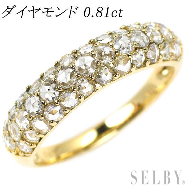 K18YG ローズカット ダイヤモンド リング 0.81ct パヴェ 新入荷 出品1週目 SELBY : SELBY - 通販 - Yahoo!ショッピング