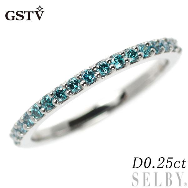 GSTV Pt950 トリートブルー ダイヤモンド リング 0.25ct ハーフエタニティ 新入荷 出品1週目 SELBY : SELBY - 通販 - Yahoo!ショッピング
