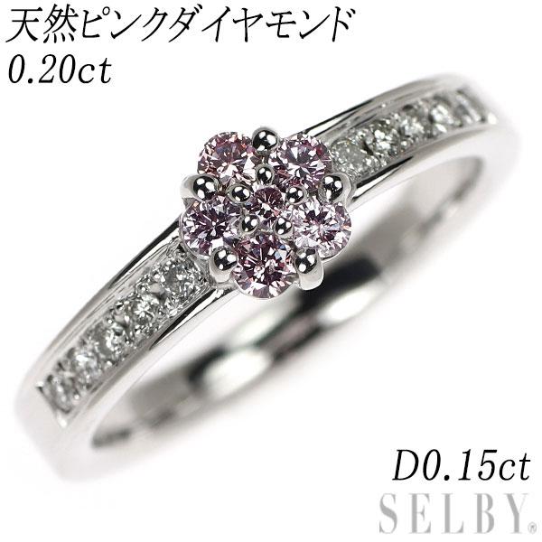 K18WG 天然ピンクダイヤモンド リング 0.20ct D0.15ct フラワー 最終 出品6週目 SELBY : SELBY - 通販 - Yahoo!ショッピング