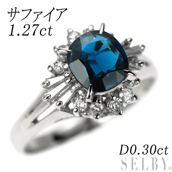 Pt900 サファイア ダイヤモンド リング 1.27ct D0.30ct 新入荷 出品1週目 SELBY : SELBY - 通販 - Yahoo!ショッピング