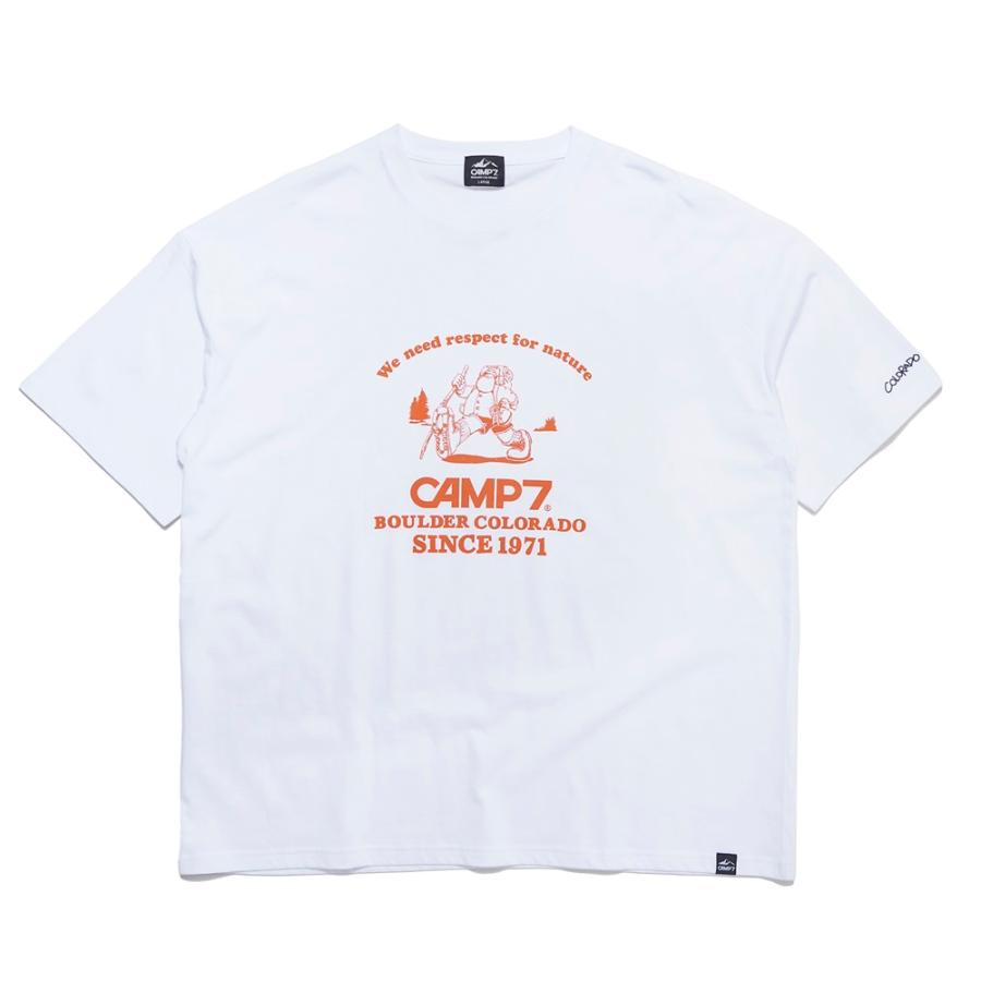 CAMP7 キャンプセブン プリントTシャツ 半袖 メンズ 抗菌防臭 リサイクルコットン クルーネック CAP4-0003 : TE@M SELECT - 通販 - Yahoo!ショッピング