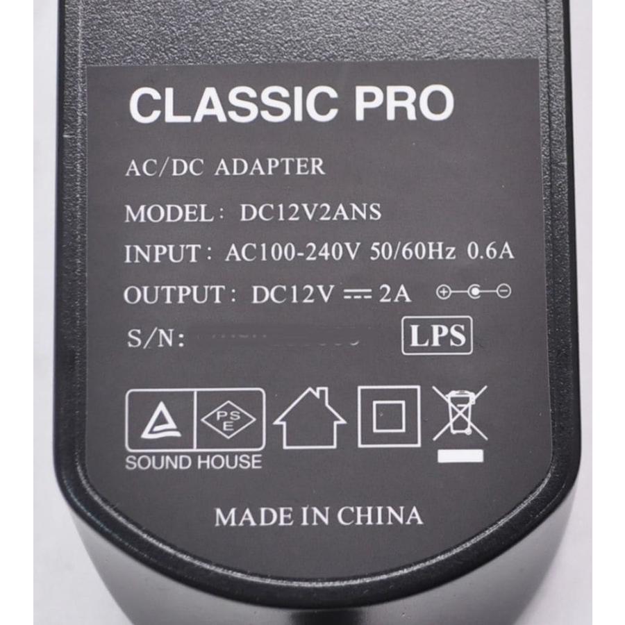 CLASSIC PRO クラシックプロ 電源アダプター DC12V 2A 2.1mm センターマイナス 楽器 音楽 : セレクトショップ南青山ヤフー店 - 通販 - Yahoo!ショッピング