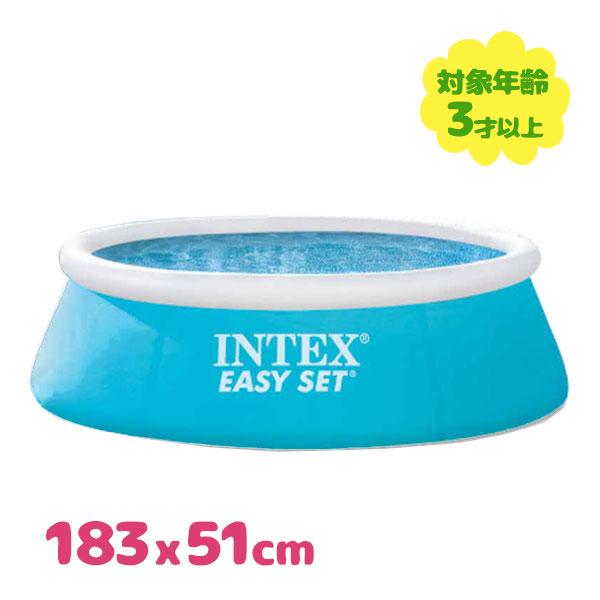 INTEX インテックス プール 大型 イージーセットプール 183×51cm 28101 家庭用 ビニールプール 水遊び 子供 大人 キッズ 大きい 丸型 円形 : ライフスタイル&生活雑貨 ...