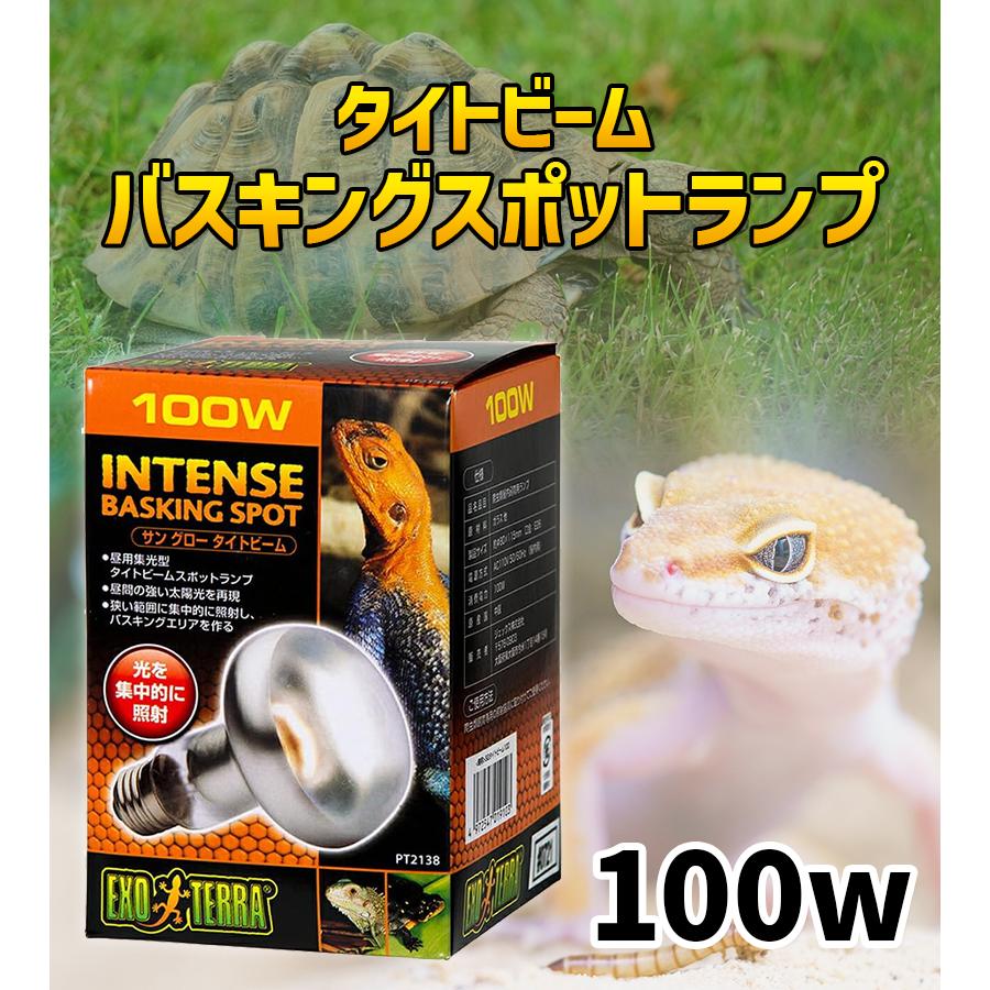 爬虫類 保温 ジェックス GEX EXO TERRA サングロー タイトビーム バスキング スポットランプ 100W 電球 : u522023 : ライフスタイル&生活雑貨のMofu - 通販 ...
