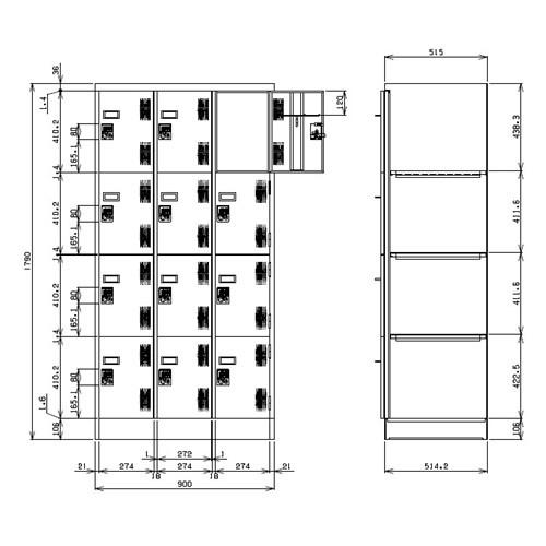 TLK-D12Nスタンダードロッカー（ダイヤルロック式）日本製/オフィス/学校/病院/福祉施設 送料無料 : オフィス家具のセレクトマーケット - 通販 - Yahoo!ショッピング