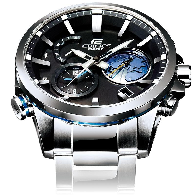 EDIFICE（CASIO） 『国内正規品』 EQB-600D-1A2JF カシオ CASIO Bluetooth ソーラー腕時計 EDIFICE エディフィス TIME TRAVELLER ...