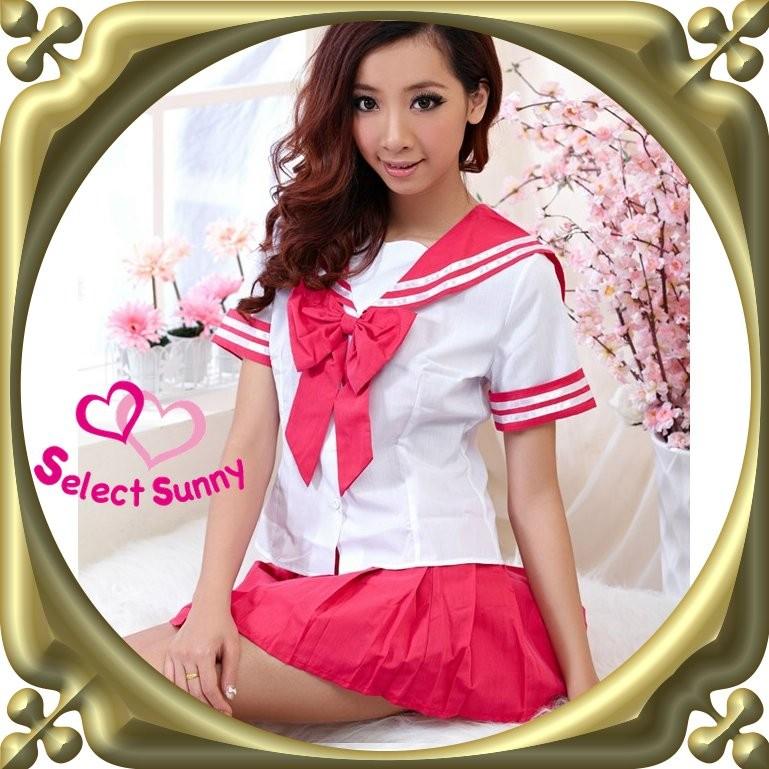 コスプレ JK 制服 ショッキングピンク色 セーラー服 ミニスカ s1671(s1671-9083) : セレクトサニー - 通販 - Yahoo!ショッピング