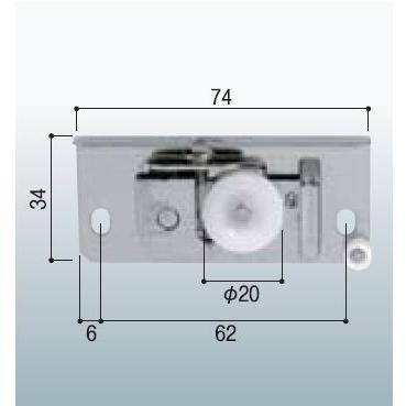 YKK 網戸戸車 019 箱型マンション 鉄筋用 | 交換 取替 金物 補修 部品 サッシ 引戸 戸車 パーツ 車輪 滑車 がたつき DIY 簡単 取付 : DIYとプロの店 セレクトツール ...