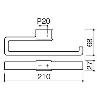 KAWAJUN タオルリング SE-330-N093 | ELACHION エラキオン 大理石調 タオルハンガー タオルホルダー タオルレール タオル掛け おしゃれ キッチン 洗面所 トイレ ...