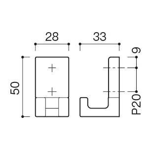 KAWAJUN フック SE-425-XC | フック クローム ハンガー タオルホルダー 帽子 壁掛け 小物 収納 タオル掛け おしゃれ 玄関 DIY 新築 新居 リフォーム カワジュン ...