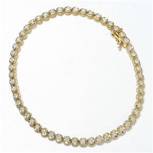 K18 1CTダイヤモンドテニスブレスレット YG(イエローゴールド) : セレクト888 - 通販 - Yahoo!ショッピング