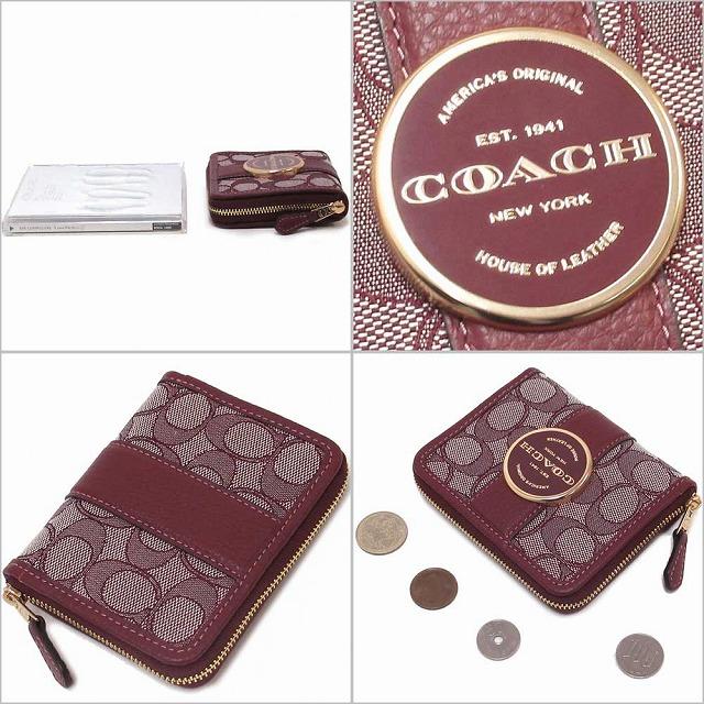 COACH（コーチ） 【並行輸入品】コーチ 財布 アウトレット シグネチャー ロニー スモールウォレット 二つ折り財布 C8323 IMMZI ...